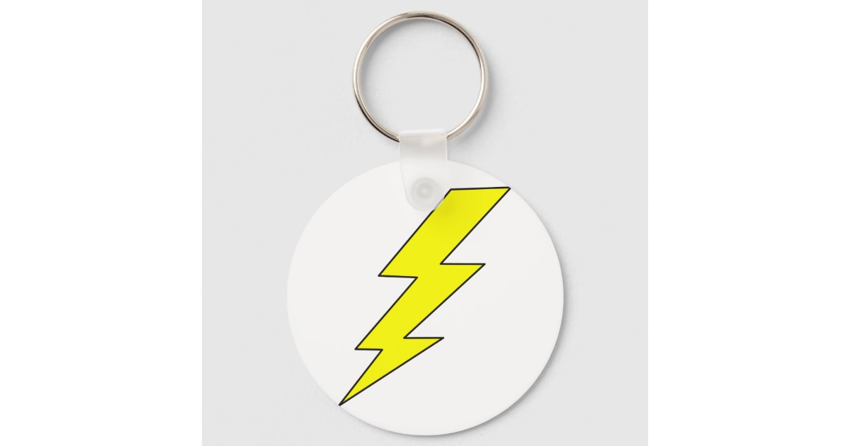 Lightning Bolt Keychain | Zazzle