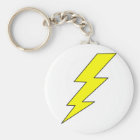 Lightning Bolt Customizable Keychain | Zazzle.com