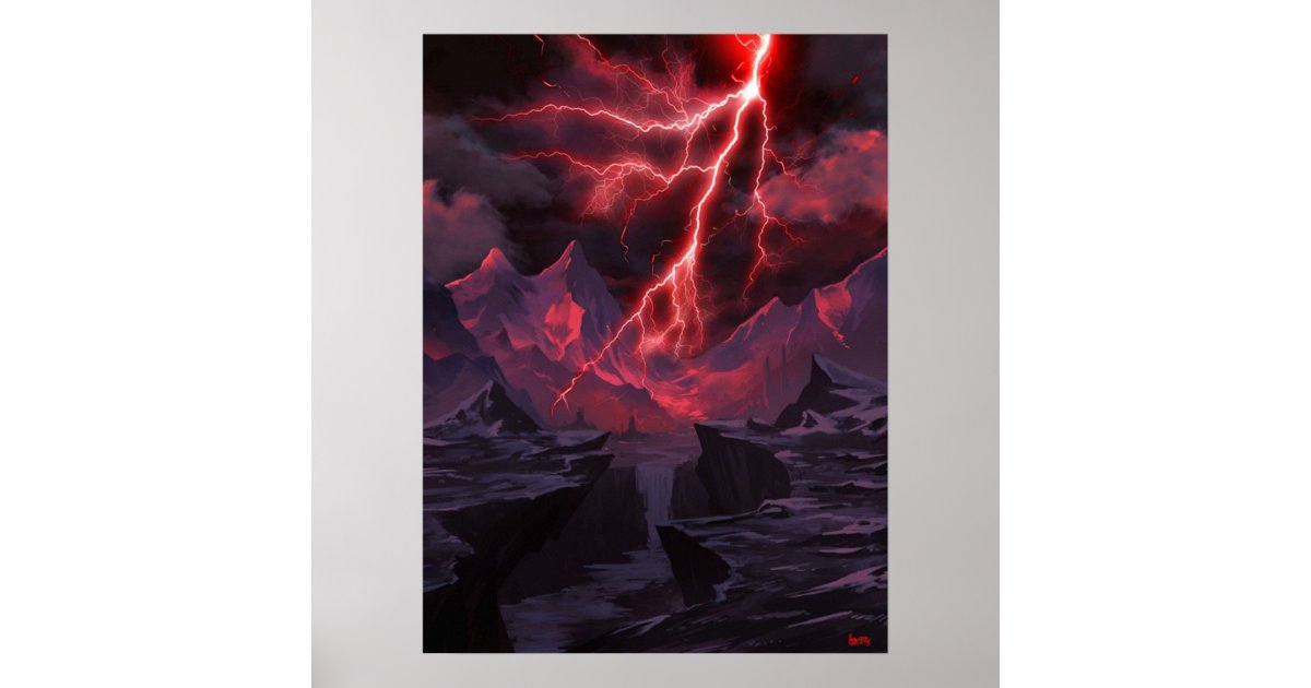 Lightning Bolt Poster | Zazzle