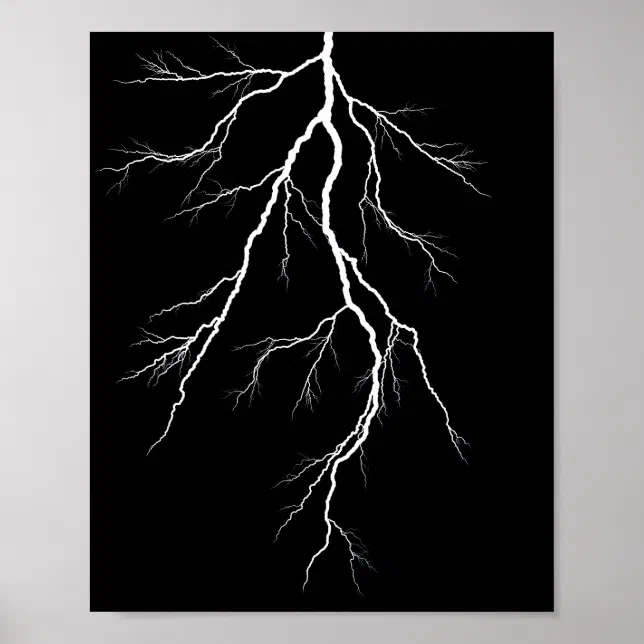 Lightning bolt☔ poster | Zazzle