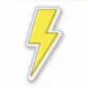 Lightning Bolt Sticker | Zazzle