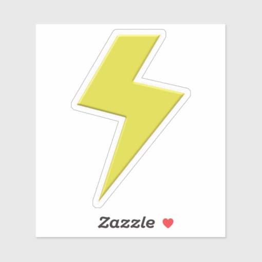 Lightning Bolt Sticker | Zazzle
