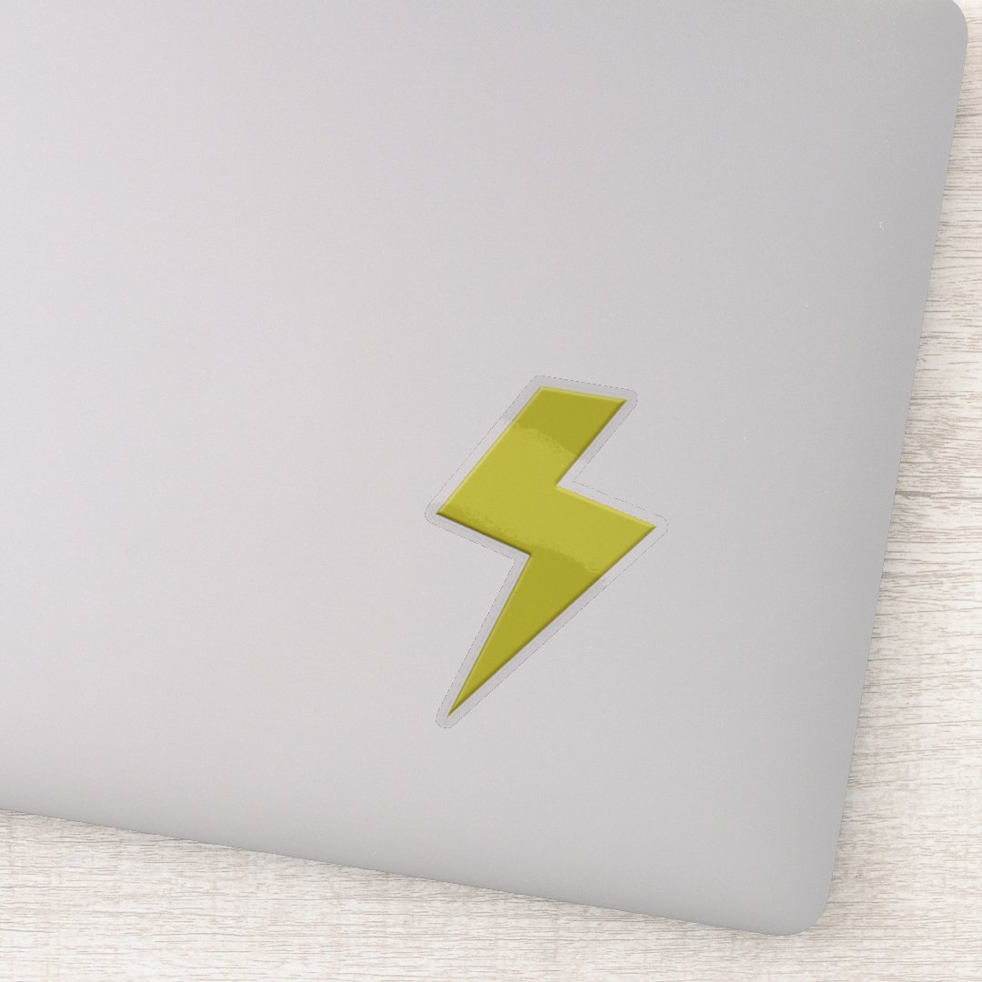 Lightning Bolt Sticker | Zazzle