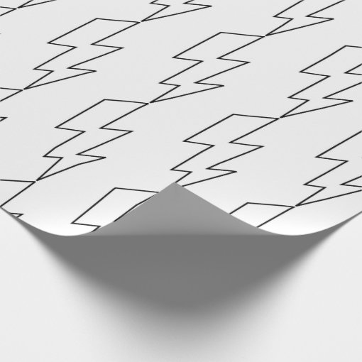 lightning bolt wrapping paper | Zazzle