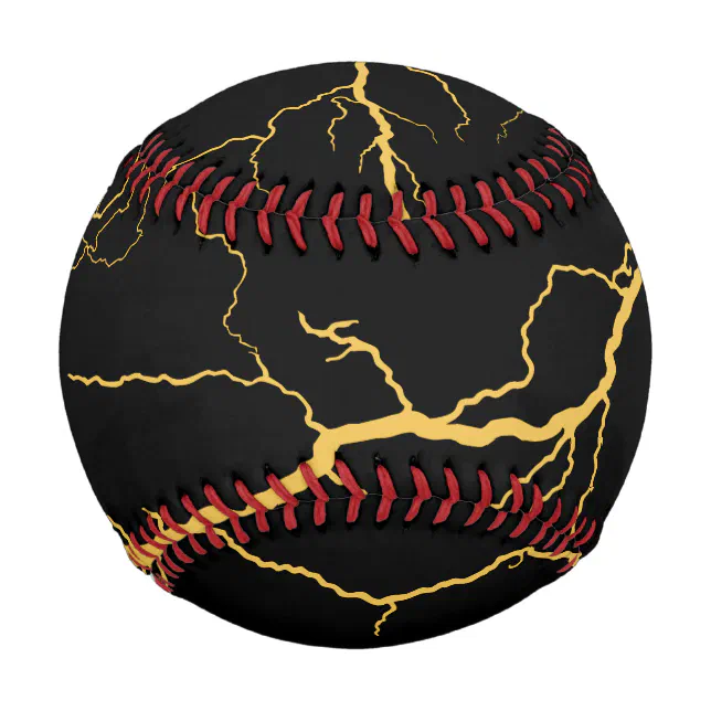 Lightning Bolts Baseball | Zazzle