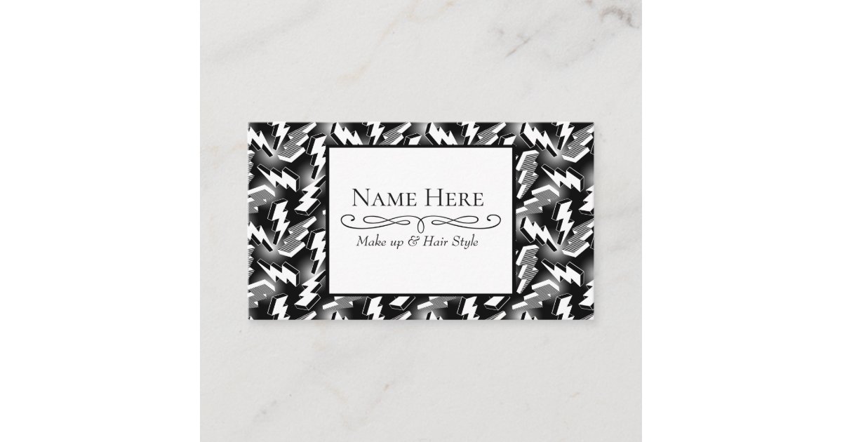 Lightning Bolts Business Card | Zazzle