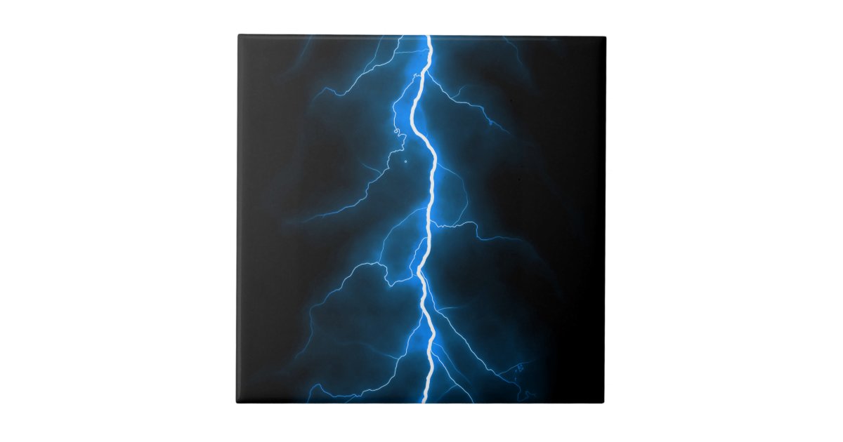 Lightning Bolts Ceramic Tile | Zazzle