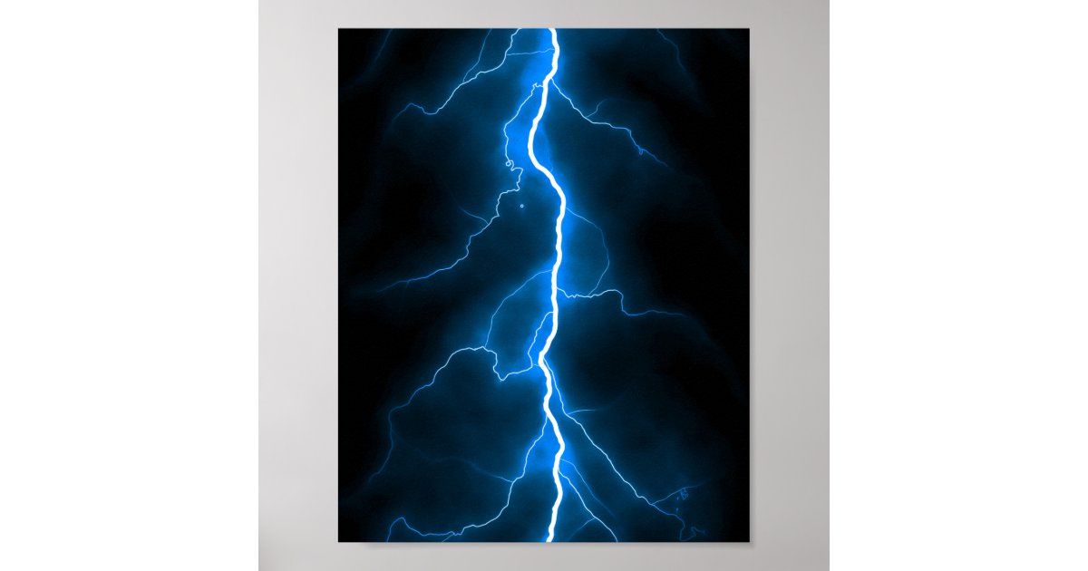 Lightning Bolts Poster | Zazzle