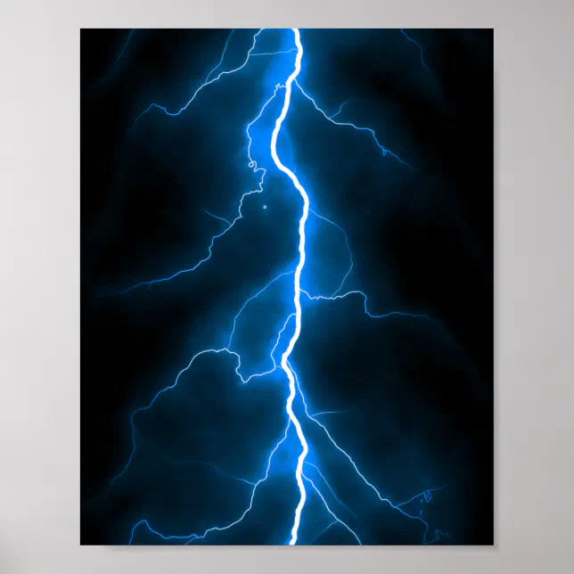 Lightning Bolts Poster | Zazzle