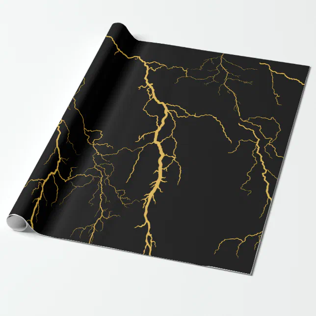 Lightning Bolts Wrapping Paper | Zazzle