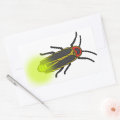 lightning bug lit rectangular sticker | Zazzle