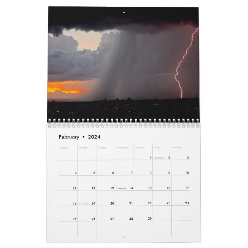 Lightning Calendar | Zazzle