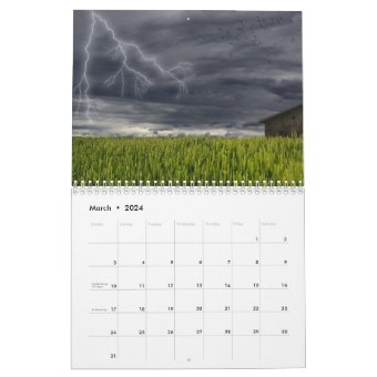 Lightning Calendar | Zazzle
