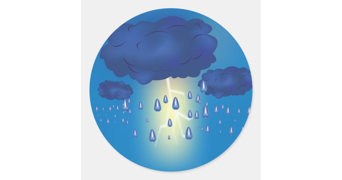 Lightning Storm Stickers | Zazzle