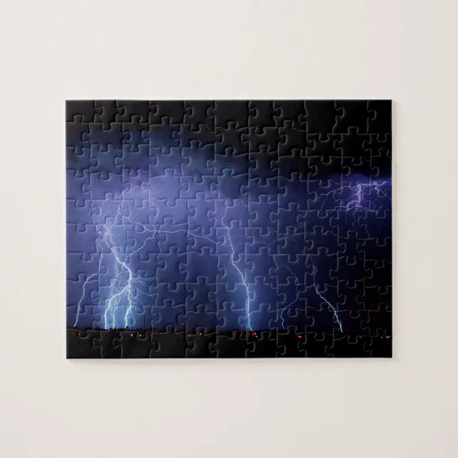 Lightning Strike 3 Jigsaw Puzzle | Zazzle