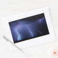 Lightning Strike 3 Rectangular Sticker | Zazzle