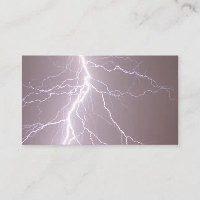 Lightning Strike - Business Cards | Zazzle
