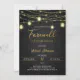 Lights and Gold Elegant Script Farewell Party Invitation | Zazzle