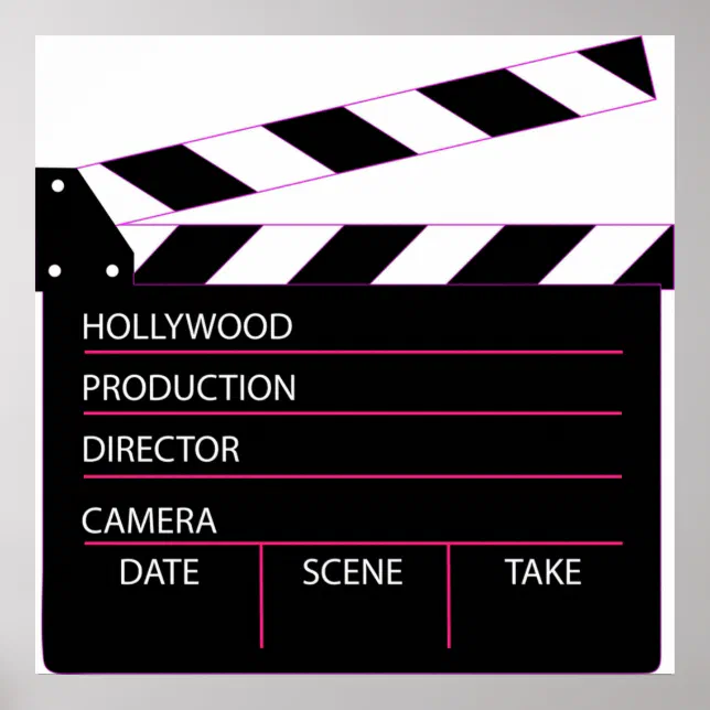 lights camera action poster | Zazzle