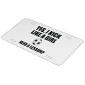 Like A Girl Soccer License Plate | Zazzle