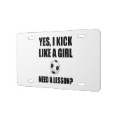 Like A Girl Soccer License Plate | Zazzle
