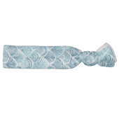 LIKE A MERMAID Nautical Fish Scales Pattern Hair Tie | Zazzle