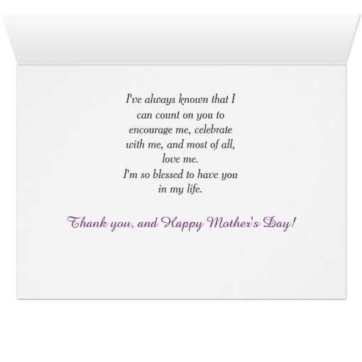 Like a Mother Pink Roses Mother's Day Card | Zazzle