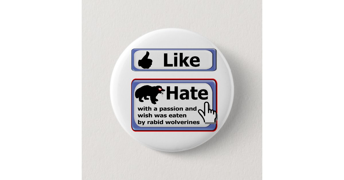 Like Button, Hate Button | Zazzle
