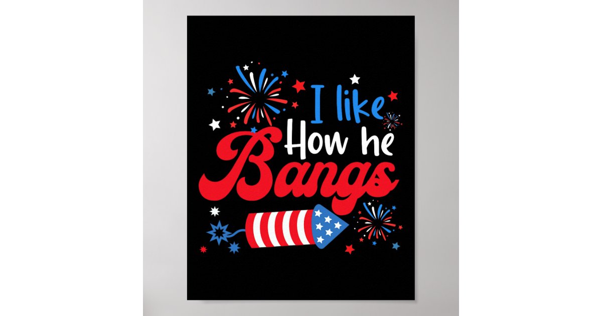 Like How She Explodes Fireworks Funny Couple 4th O Poster | Zazzle