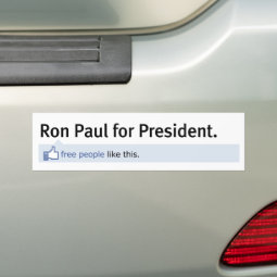 Like Ron Paul Bumper Sticker | Zazzle