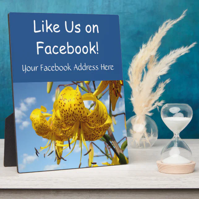 Like Us on Facebook Counter Retail Service Signs Plaque | Zazzle