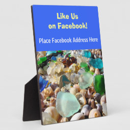Like Us on Facebook Counter Sign Plaque custom | Zazzle