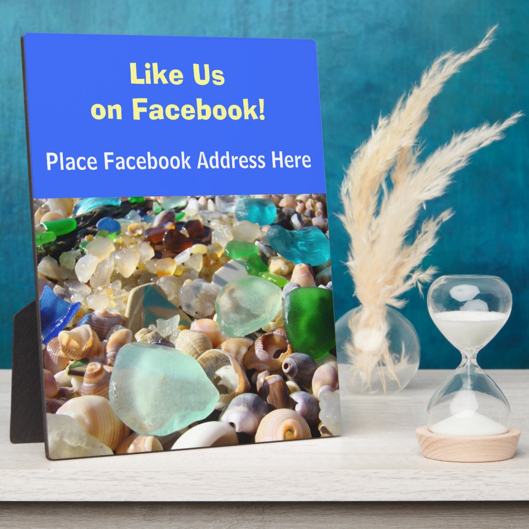 Like Us on Facebook Counter Sign Plaque custom | Zazzle