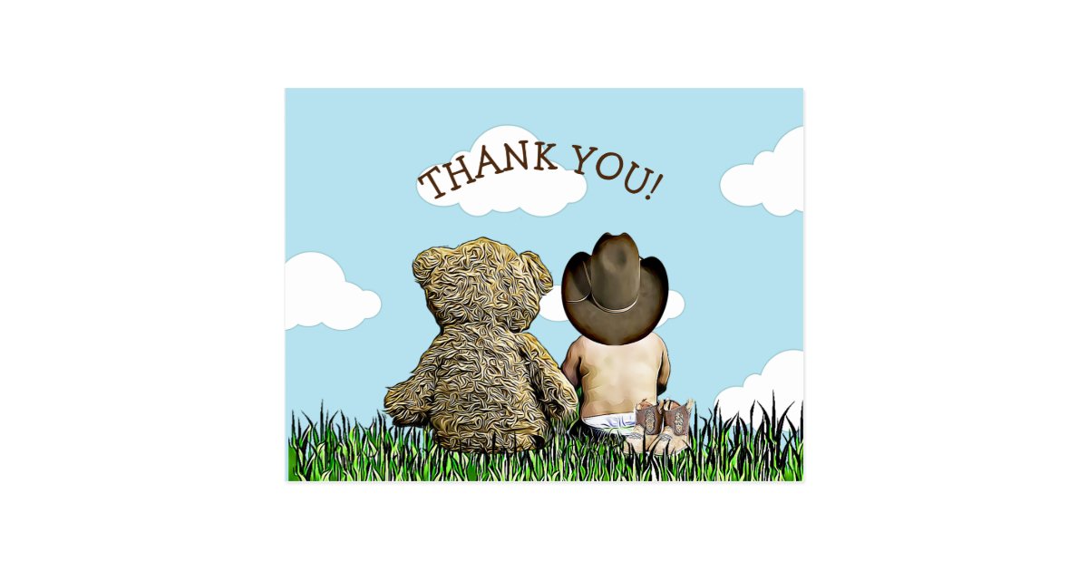Lil Cowboy Thank You Notes | Zazzle.com