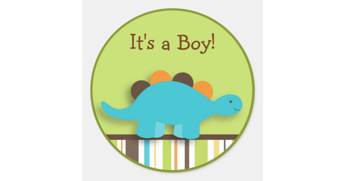 Lil Dino Dinosaur Stickers Envelope Seals | Zazzle