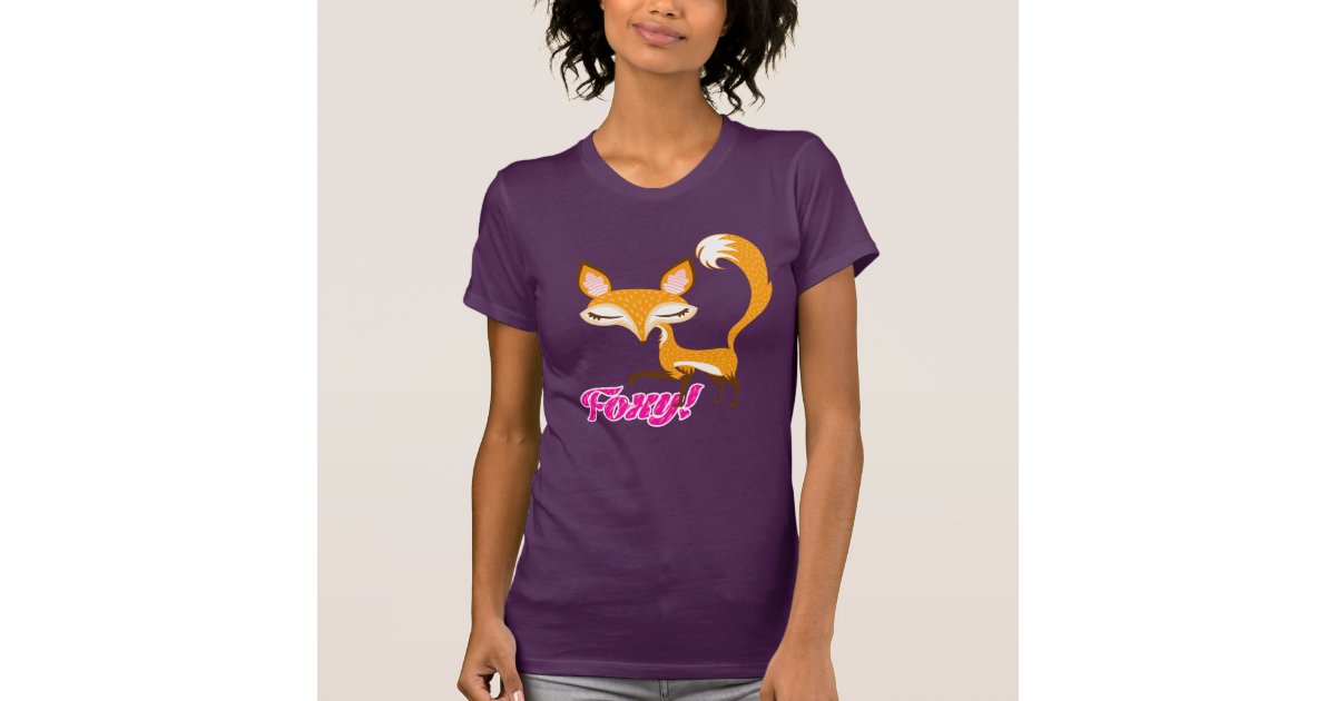 Lil Foxie - Cute "Foxy!" Illustration Tee | Zazzle