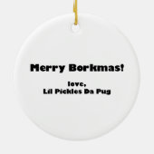 Lil Pickles Da Pug Oh Heck Ornament | Zazzle
