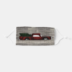 Lil Red Truck Adult Cloth Face Mask | Zazzle