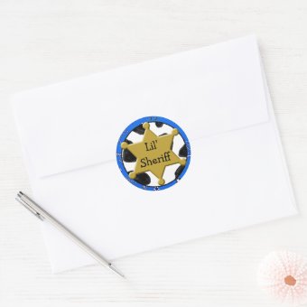 Lil Sheriff Badge Sticker | Zazzle