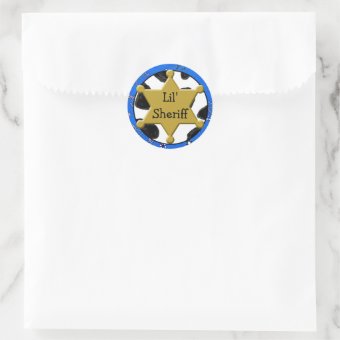 Lil Sheriff Badge Sticker | Zazzle