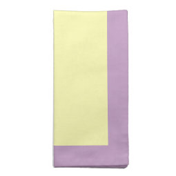Lilac and Pale Yellow Napkins | Zazzle