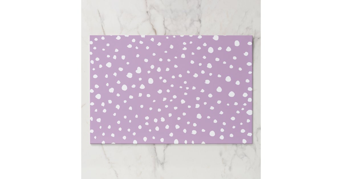 Lilac Dalmatian Spots, Dalmatian Dots, Dotted Paper Pad | Zazzle