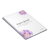 Lilac Flowers Personalized Scripture Journal | Zazzle