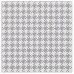 Gray White Houndstooth Pattern Fabric | Zazzle