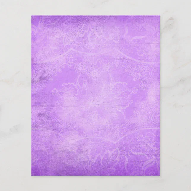 Lilac & Purple Aged Patterned Scrapbook Paper | Zazzle