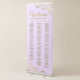 Lilac Purple & Gold Alphabetical Seating Chart Retractable Banner | Zazzle