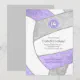 lilac purple gray girly volleyball birthday invitation | Zazzle