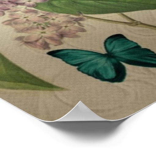 lilac scripts modern vintage paris eiffel tower poster | Zazzle