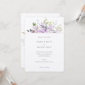 Lilac Wedding Invitation | Zazzle
