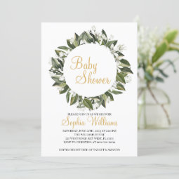 Lilies Baby Shower Invitation | Zazzle